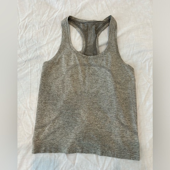 Tops | Lululemon Grey Swiftly Tech Tank | Poshmark